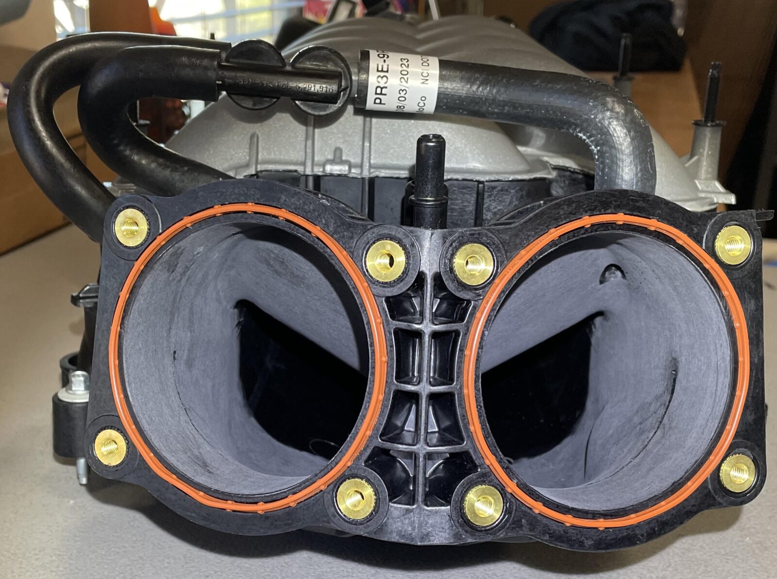 PORTED Stock 2024-’25 Mustang GT Intake Manifold (Two-Inlet) – Air Flow ...